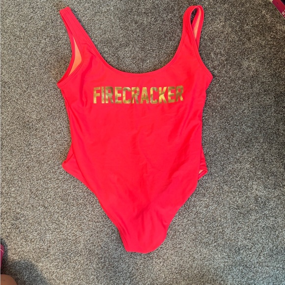 Xhilaration | Swim | Firecracker One Piece Swimsuit Red | Poshmark